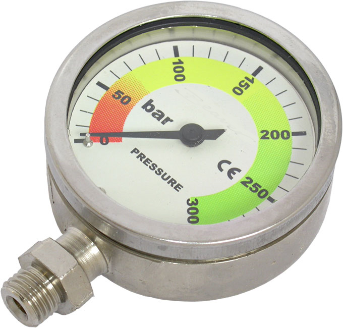 BEAVER MANOMETER 0/300 BAR SOLO Ø 60 MM - Aquashoppen