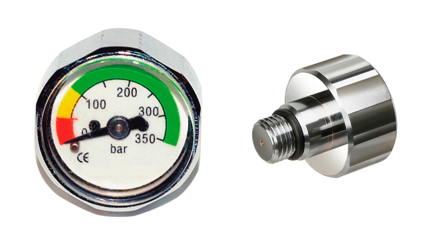 BEAVER MANOMETER MINI TIL1. ST 350 BAR 7/16UNF Ø 23MM - Aquashoppen